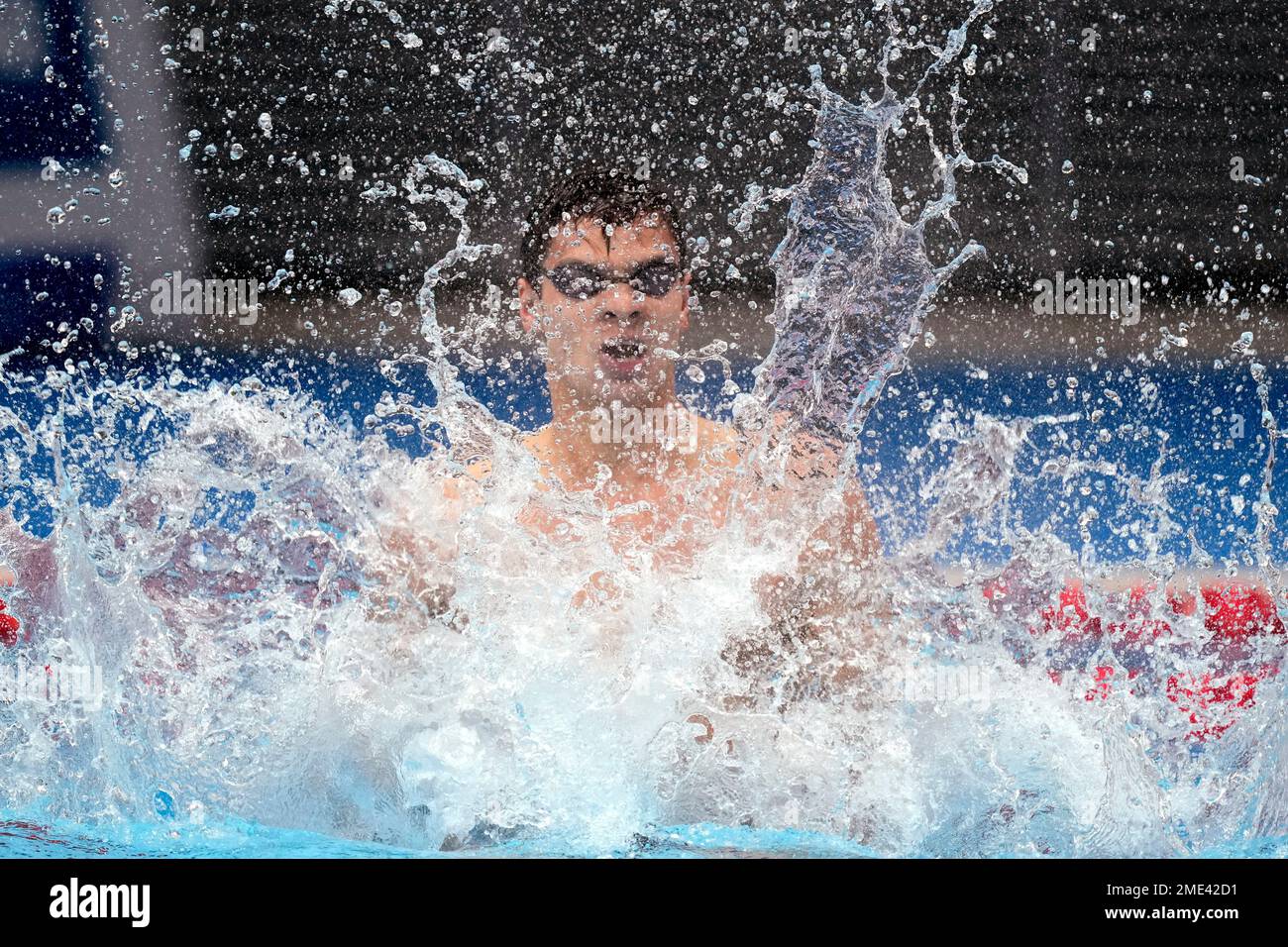 Evgeny Rylov of the Russian Olympic Committee celebrates after winning ...