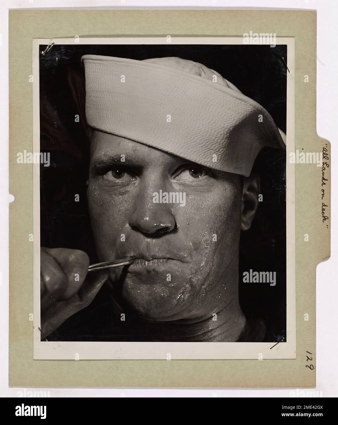 A veteran U.S. Coast Guard Bosun’s Mate holds his bosun’s pipe, an ...