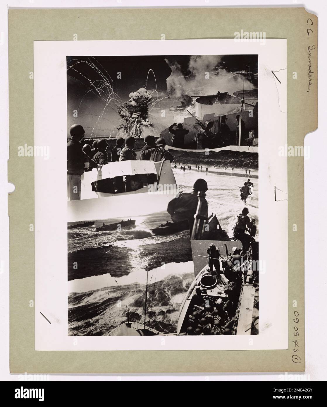 This image depicts Coast Guard units practicing battle maneuvers and ...