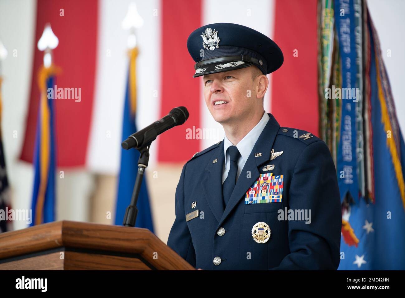 U.S. Air Force Col. Derek Salmi, 60th Air Mobility Wing commander ...