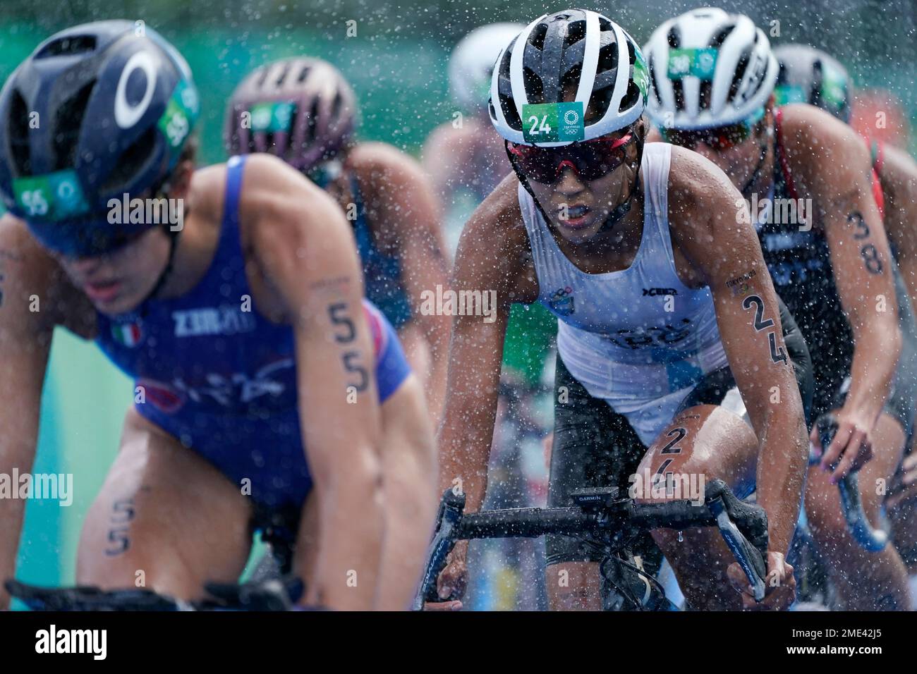 Angelica Olmo of Italy (55), Romina Biagioli of Argentina (24) and Lisa ...