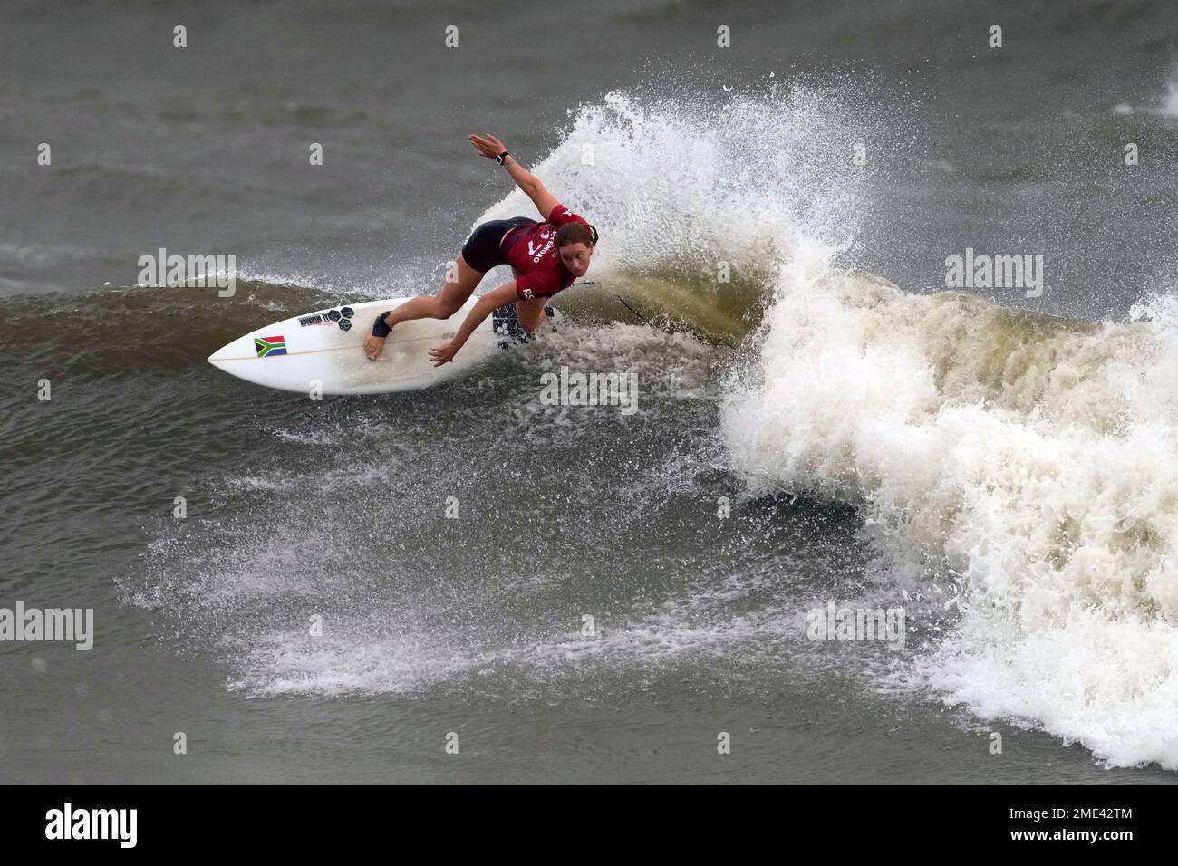 South Africa's Bianca Buitendag maneuvers on a wave during the ...