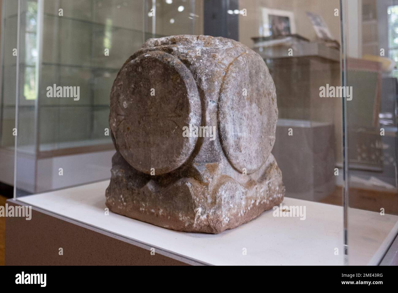 A headstone from 1864 was found in the Farmers Street Cemetery, a ...