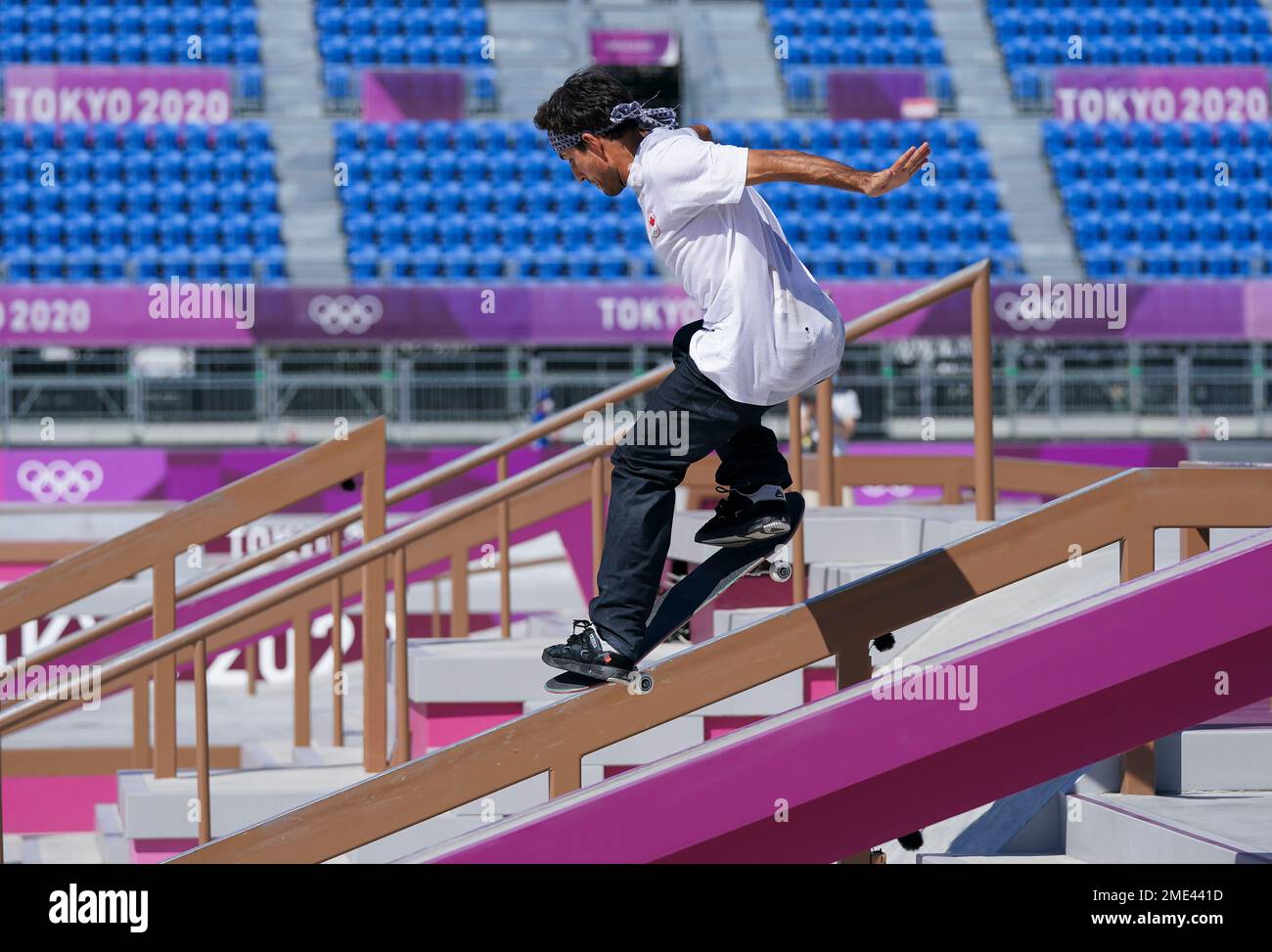 Canada's Micky Papa competes in men's street skateboarding during the ...