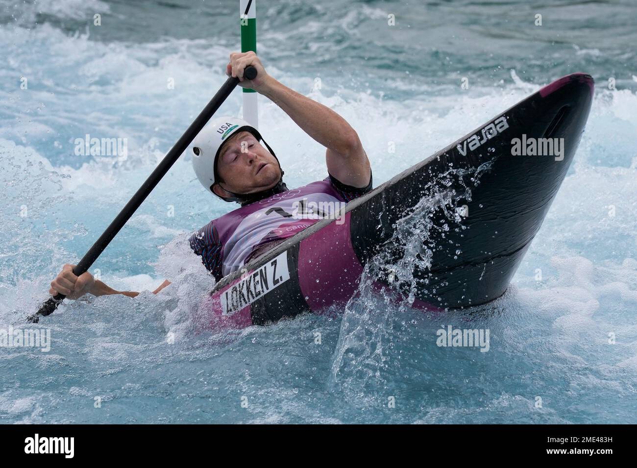 Zachary Lokken of the United States competes in the Men's C1 of the ...