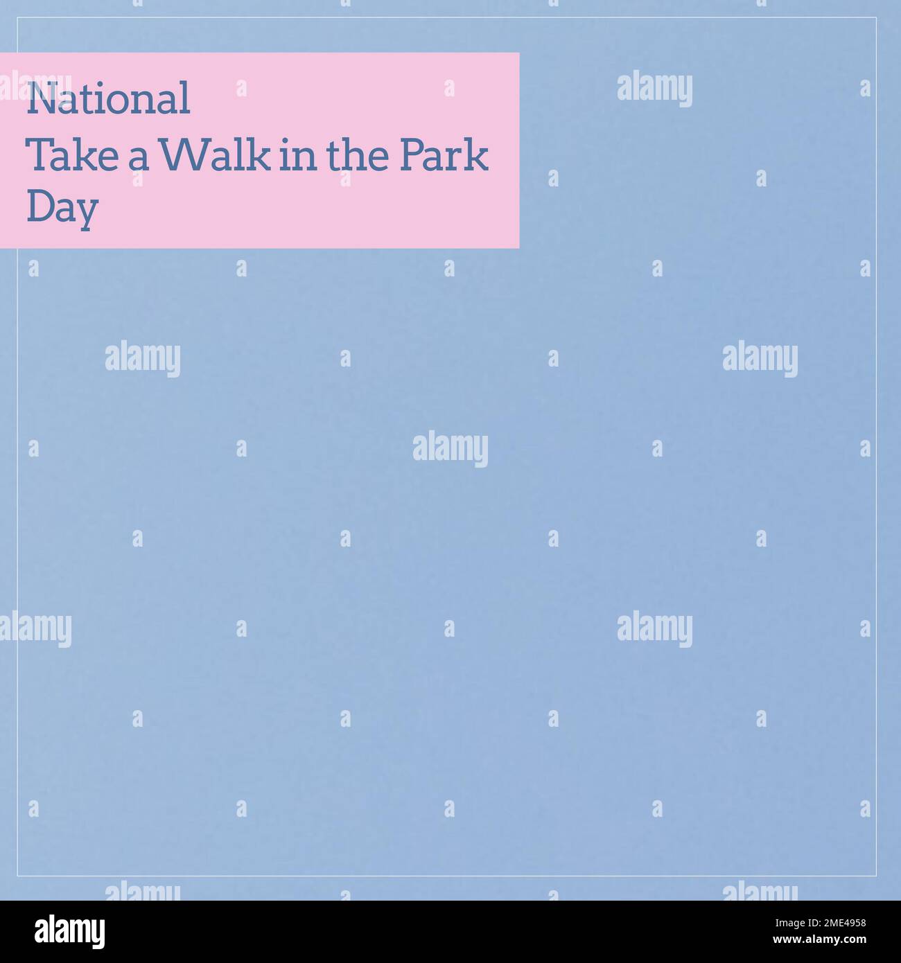 Composite of national take a walk in the park day text in pink ...