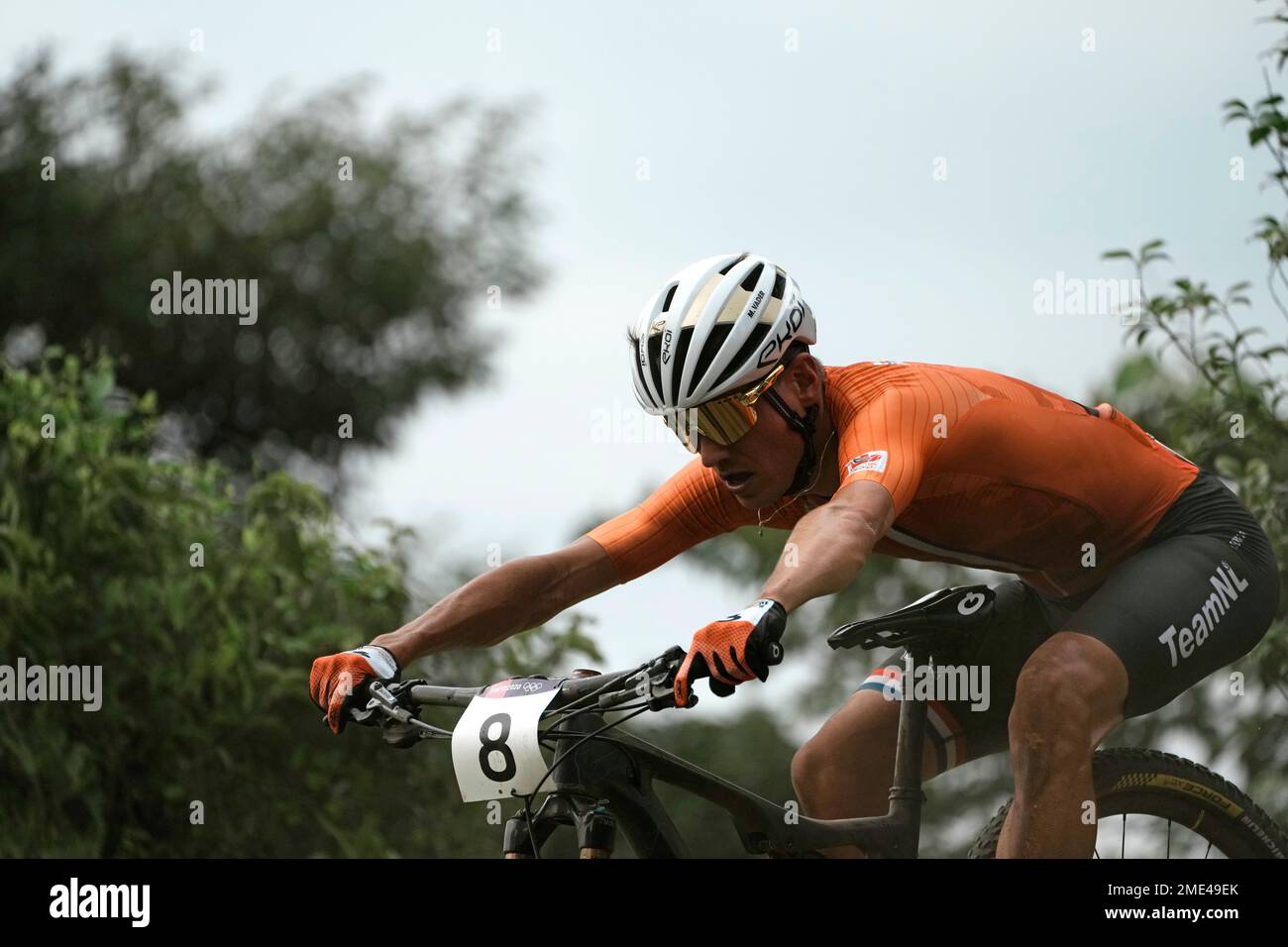 Milan Vader of The Netherlands competes during the men's cross country ...