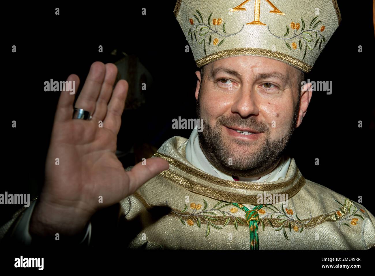 Rieti, Italy. 21st Jan, 2023. The New Bishop of Rieti, Don Vito ...