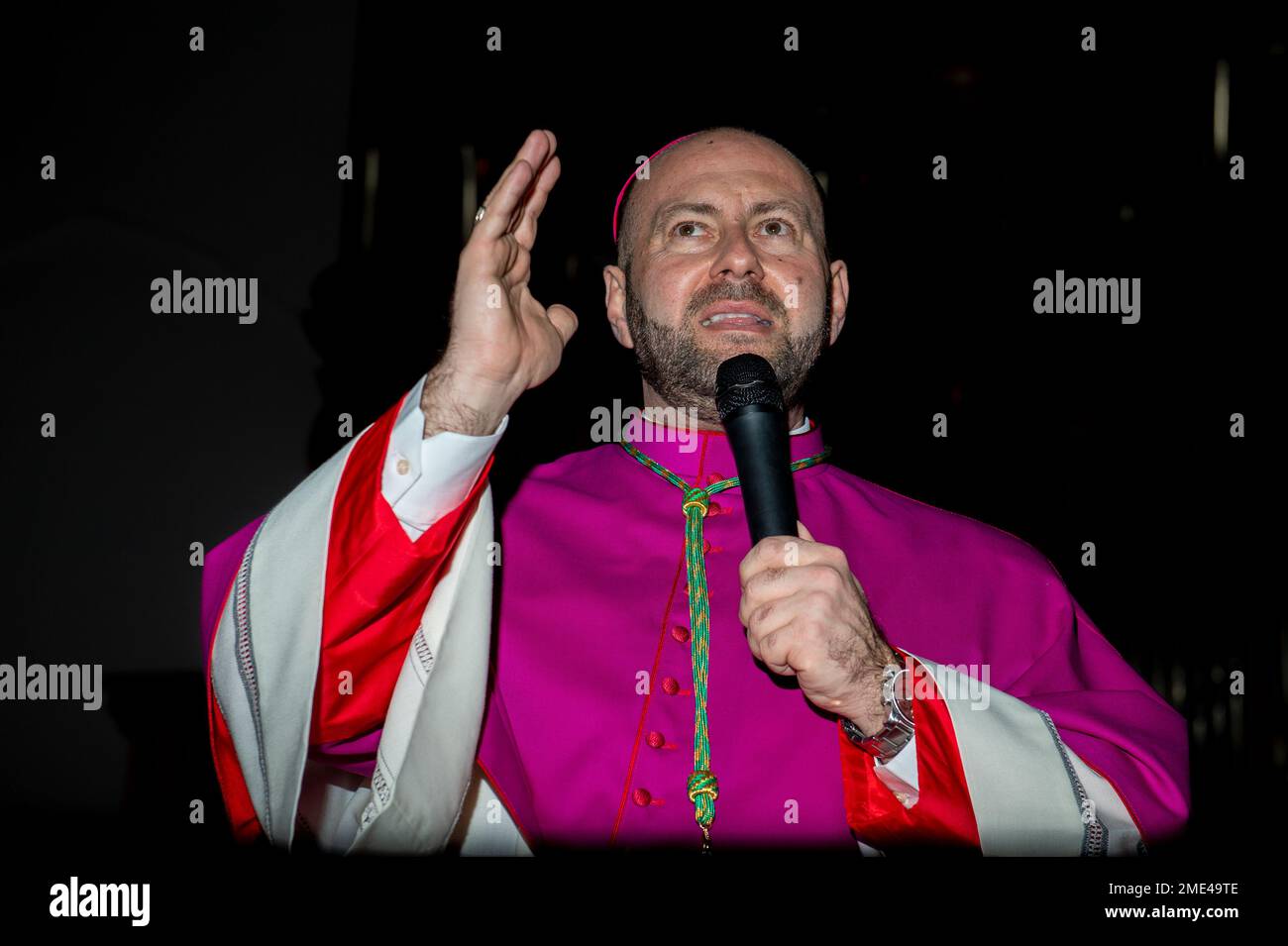 Rieti, Italy. 21st Jan, 2023. The New Bishop of Rieti, Don Vito ...