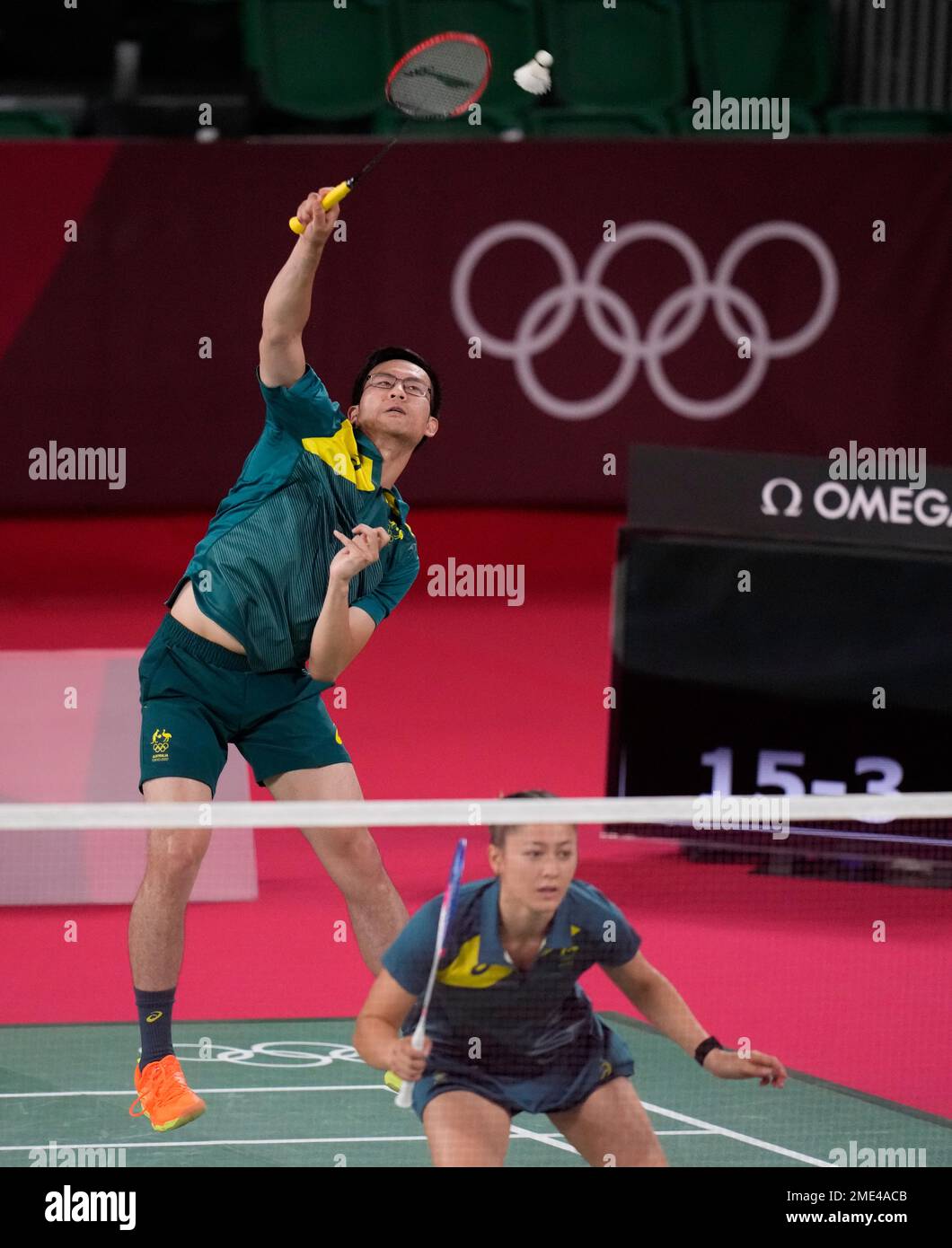 Australia's Simon Wing Hang Leung and Gronya Somerville play against ...