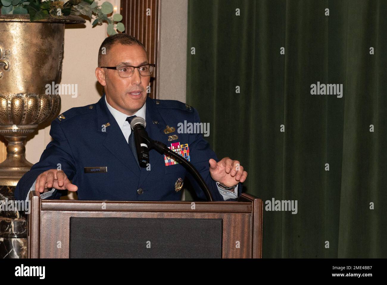 U.S. Air Force Col. Vincent Krepps, Senior Materiel Leader, SML, Upper ...