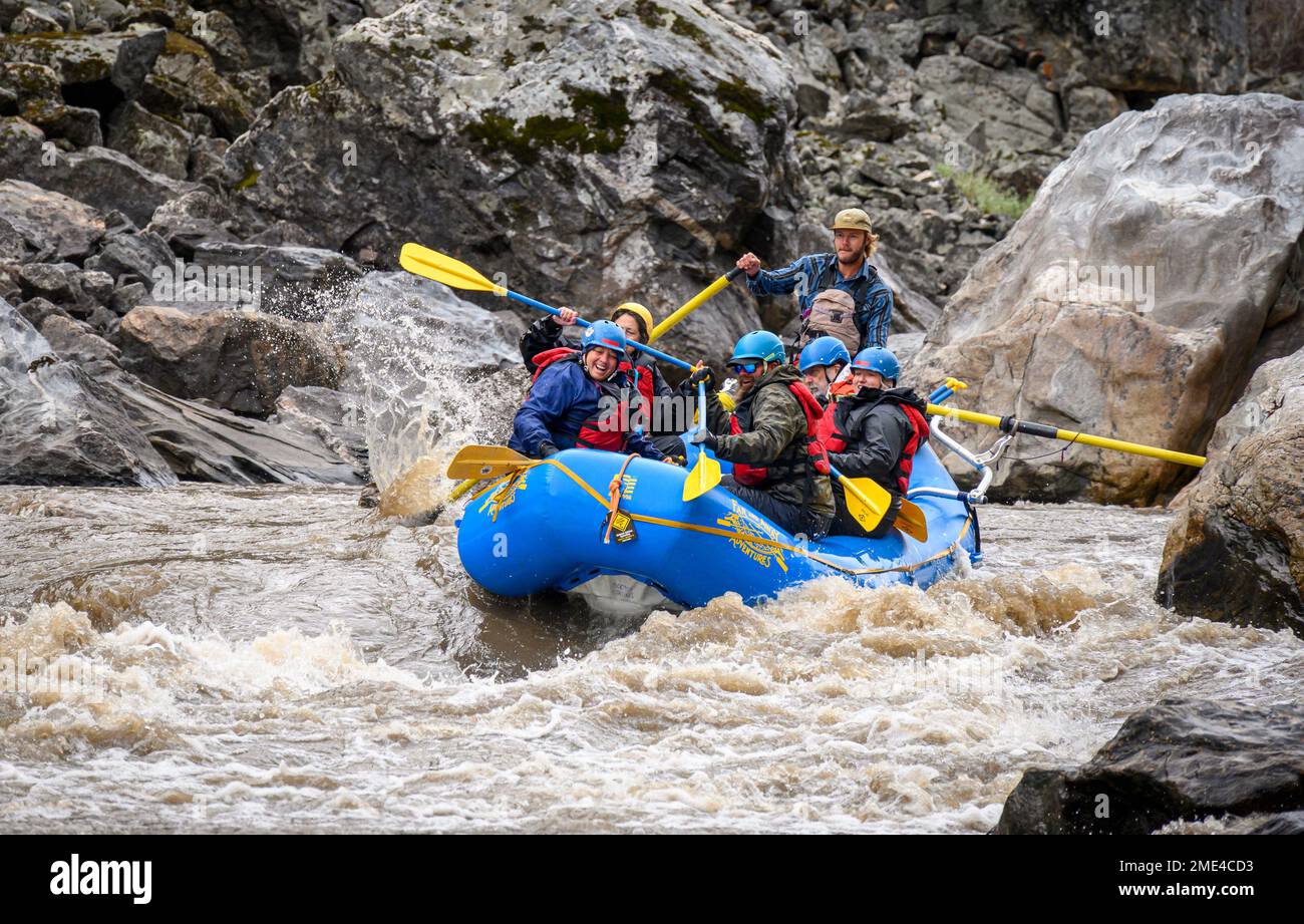 Whitewater rafting on the Middle Fork Salmon River in Idaho with Far ...