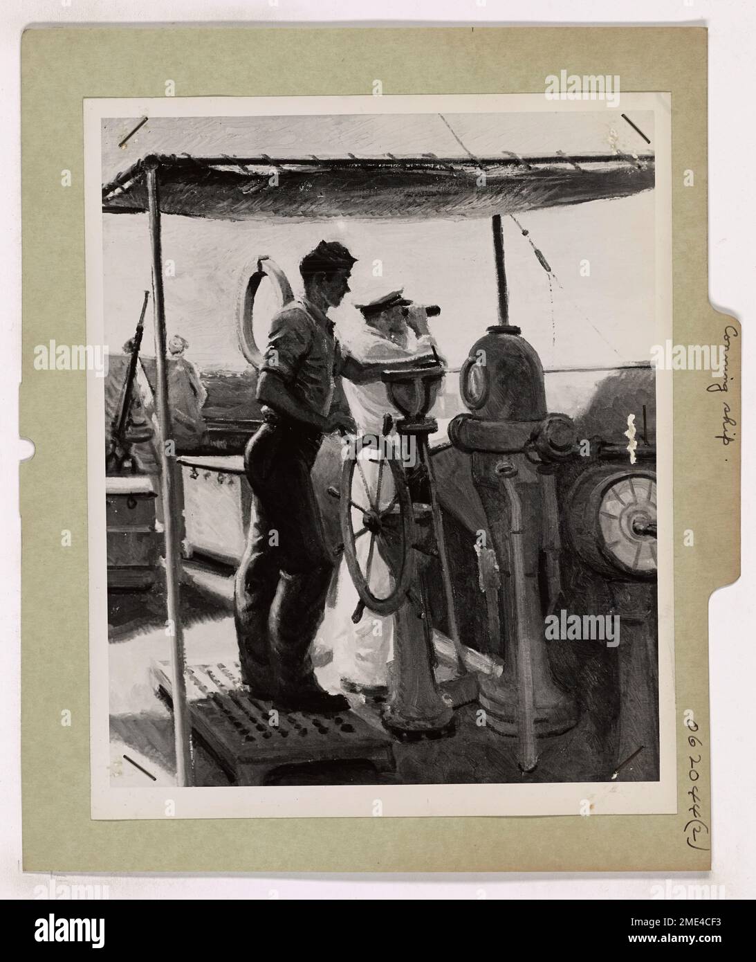 Conning Ship. This image depicts Coast Guardsmen on the bridge of a ...
