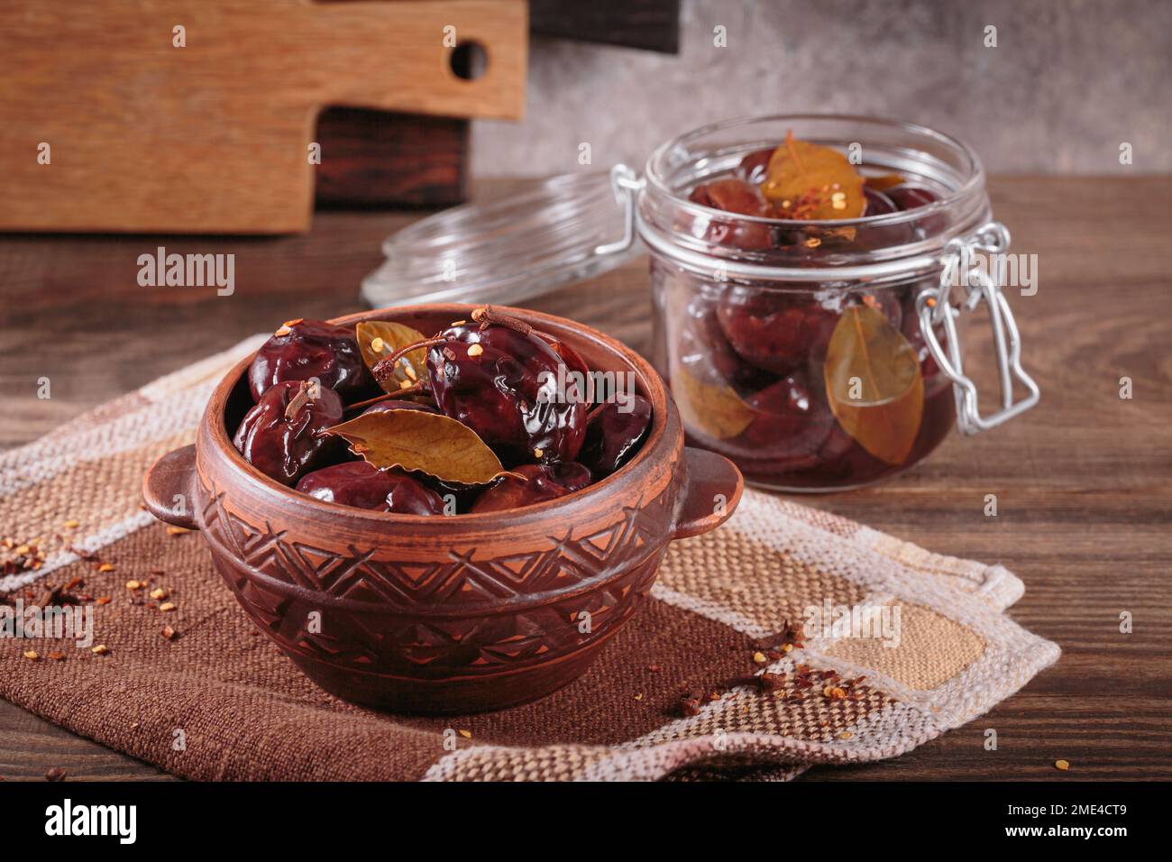Marinated plums hi-res stock photography and images - Alamy