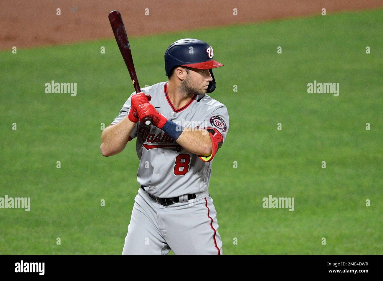 Washington Nationals' Carter Kieboom bats during a baseball game ...