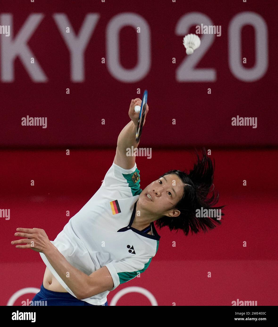 Germany's Yvonne Li plays against Evgeniya Kosetskaya of the Russian ...