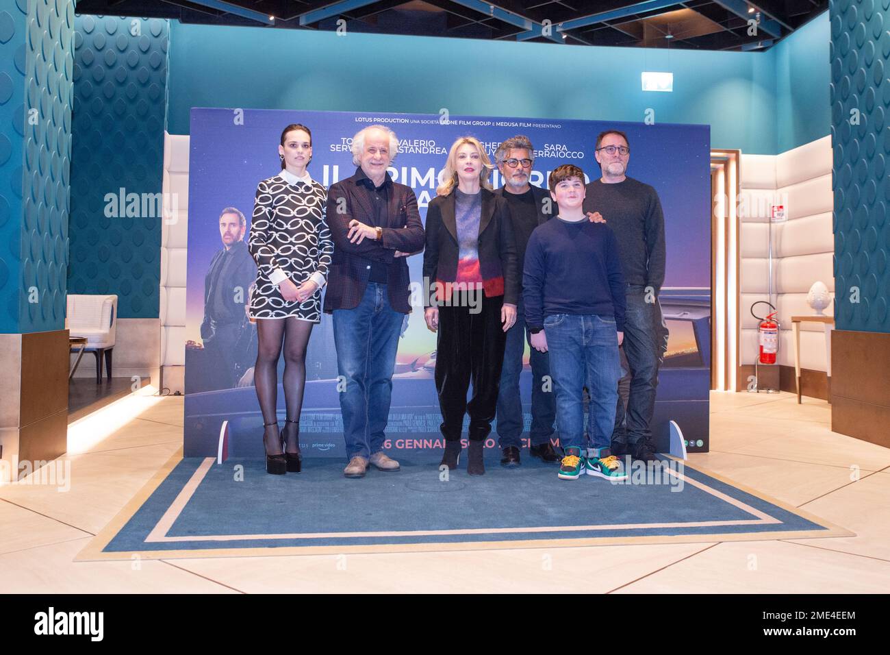 Cast attends the photocall of the film 'Il primo giorno della mia vita ...