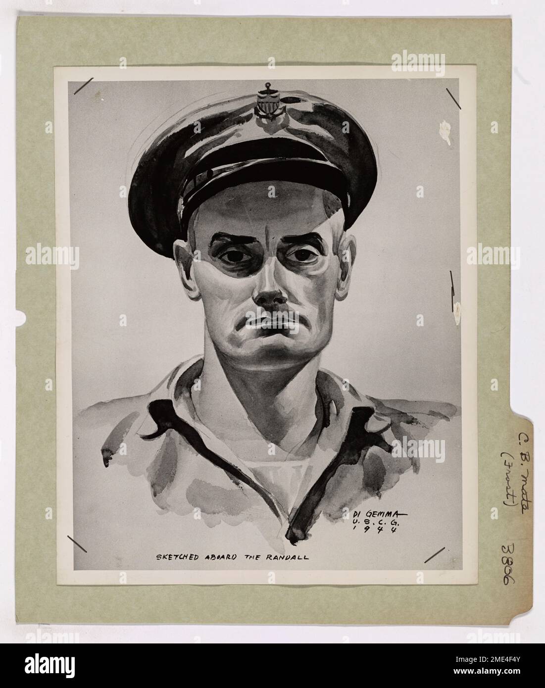 This artwork by Joseph di Gemma portrays Chief Boatman's Mate Carl V ...