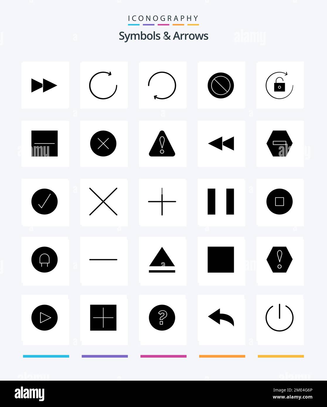 Creative Symbols & Arrows 25 Glyph Solid Black icon pack Such As hide ...