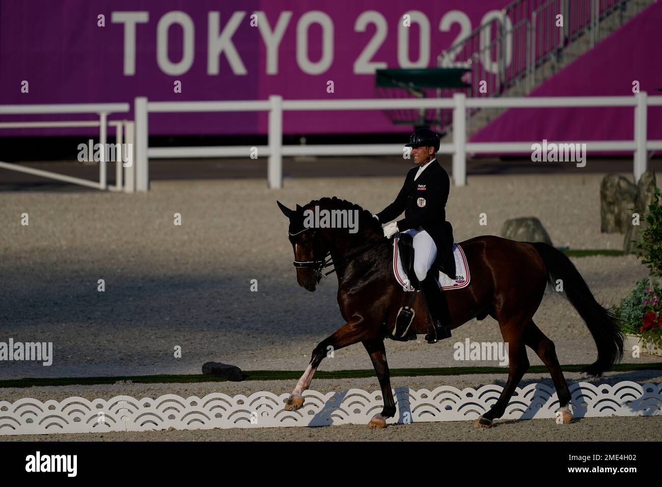 Austria's Christian Schumach, riding Te Quiero SF, celebrates as he ...
