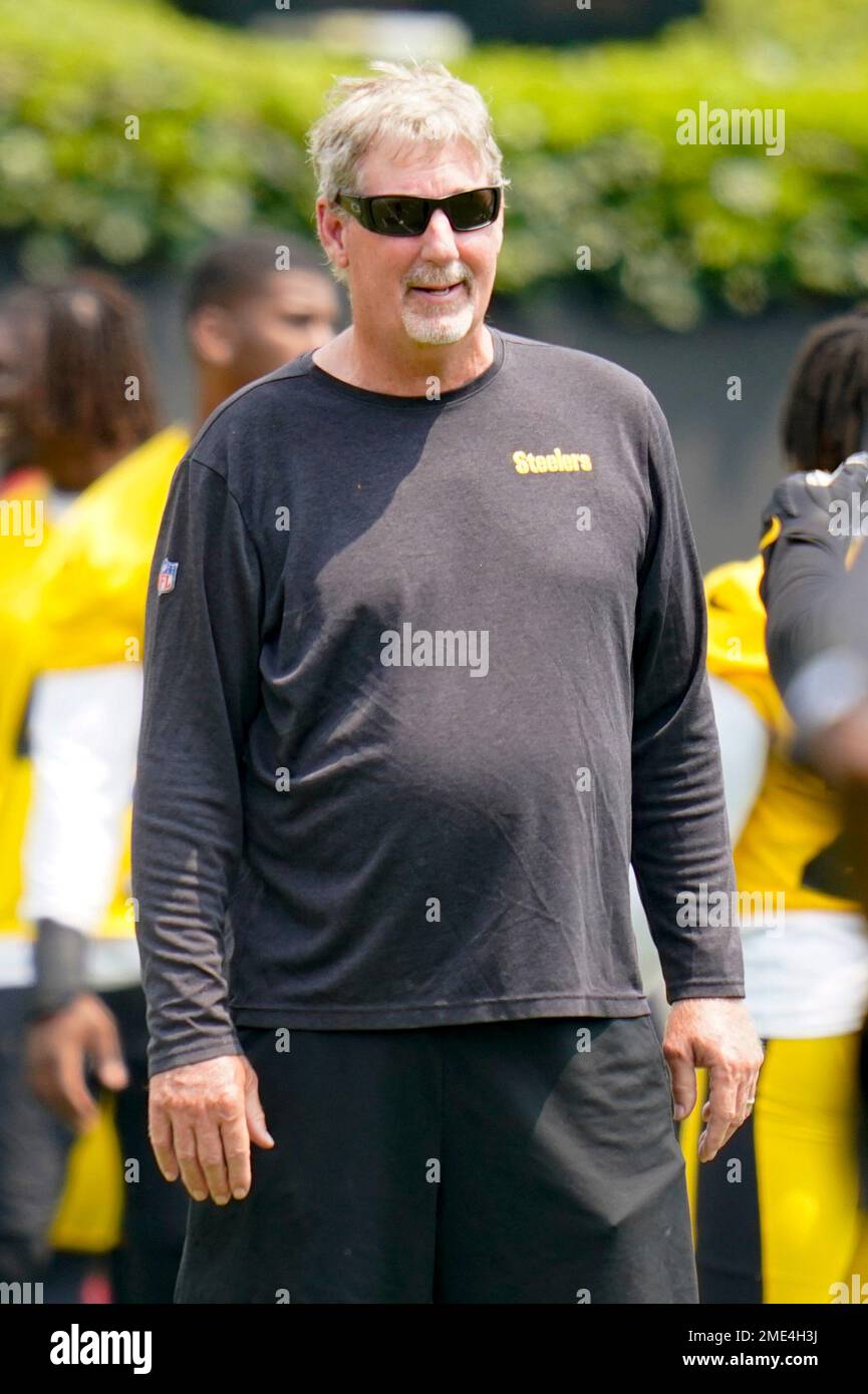 Pittsburgh Steelers defensive coordinator Keith Butler during an NFL ...