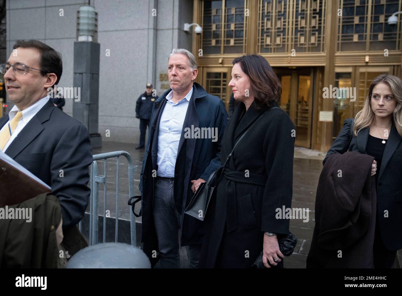 Charles McGonigal, center left, former special agent in charge of the ...