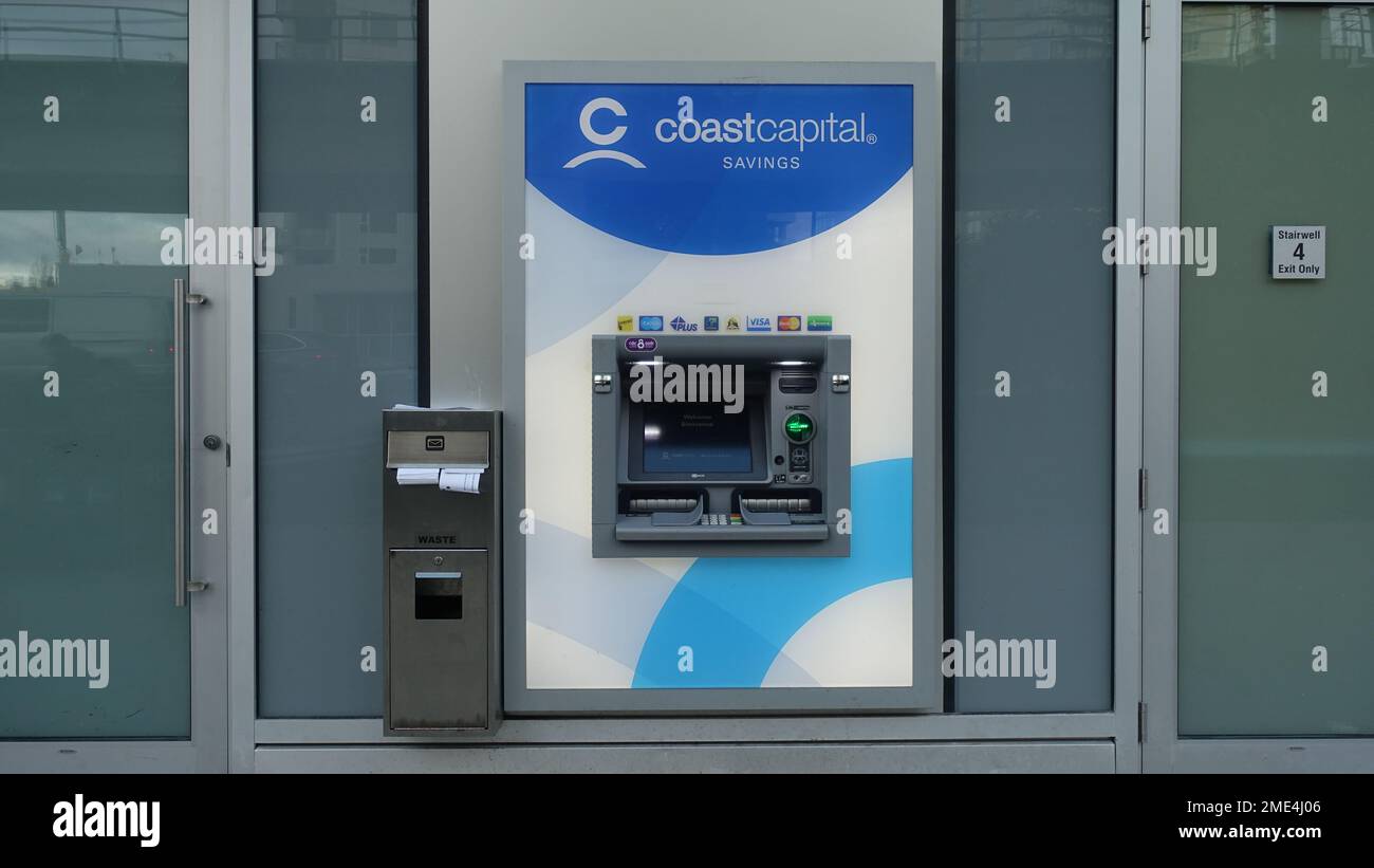 Coastcapital savings atm machine hi-res stock photography and images ...