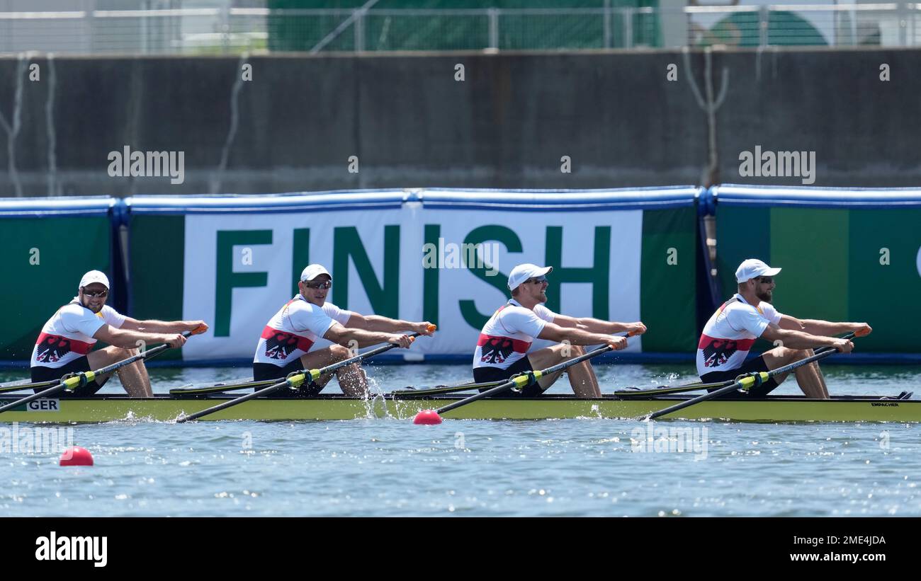 Tim Ole Naske, Karl Schulze, Hans Gruhne and Max Appel of Germany ...