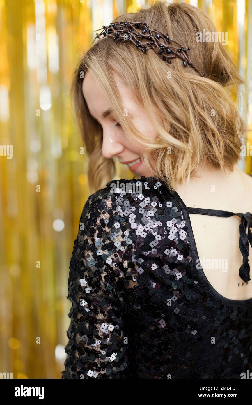 Female party dress hi-res stock photography and images - Alamy