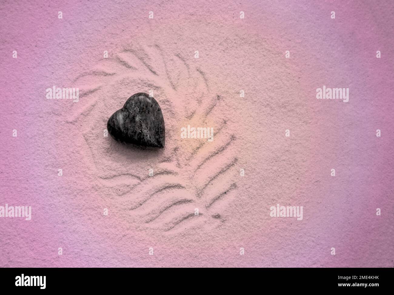 Black heart stone hi-res stock photography and images - Alamy
