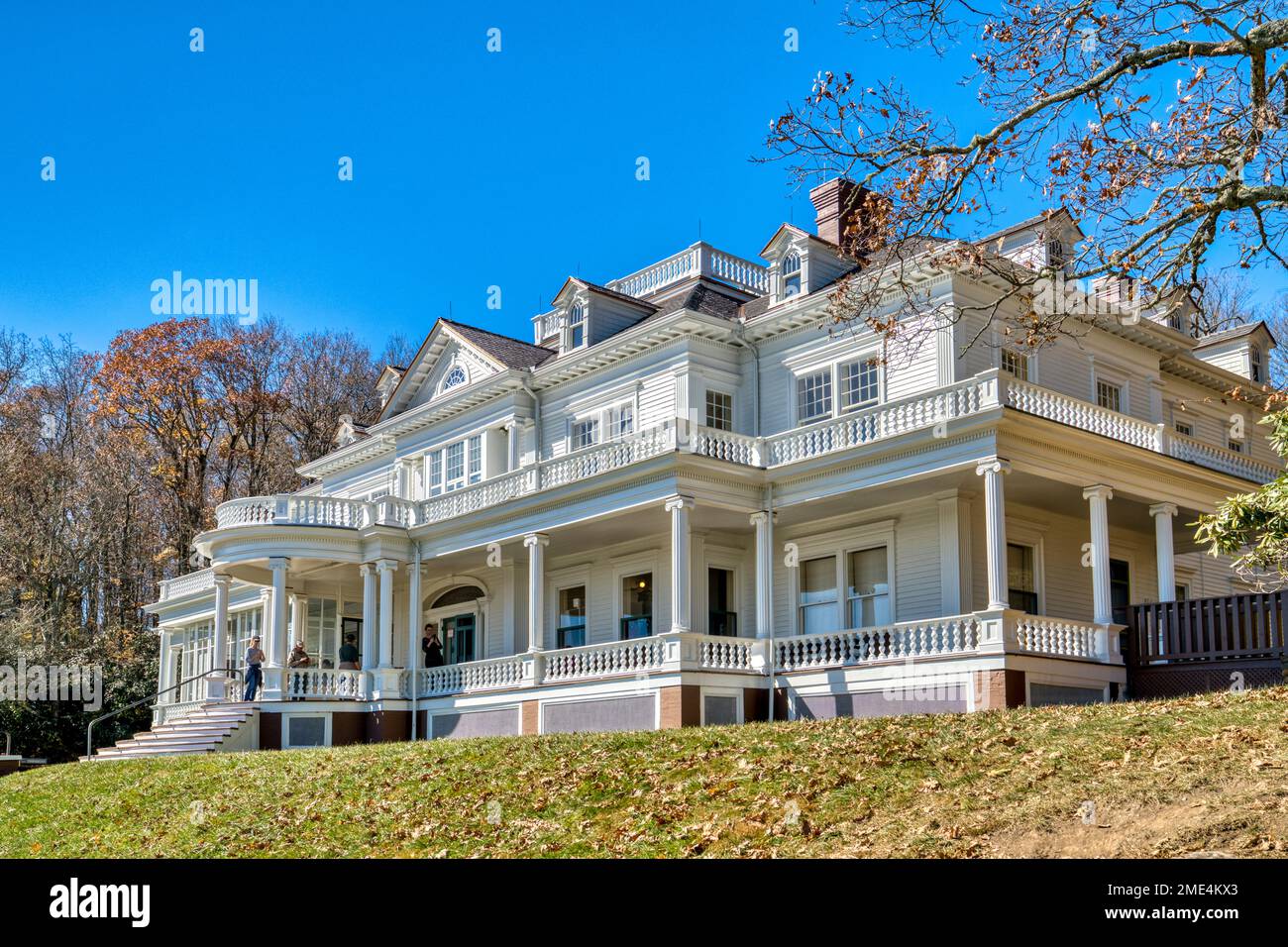 The historic Moses H. Cone Memorial Park and Craft Center on the Blue ...