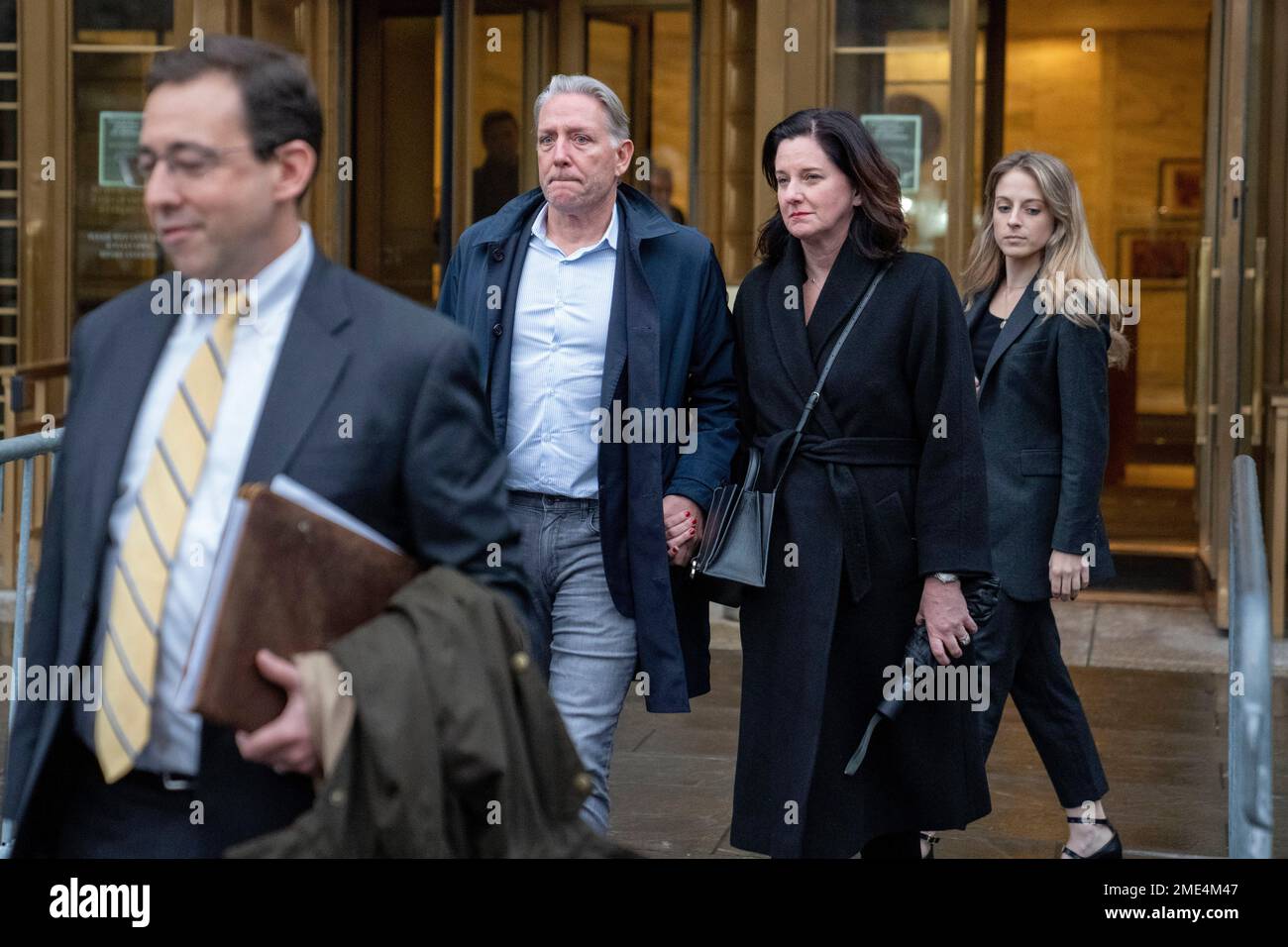 Charles McGonigal, center left, former special agent in charge of the ...