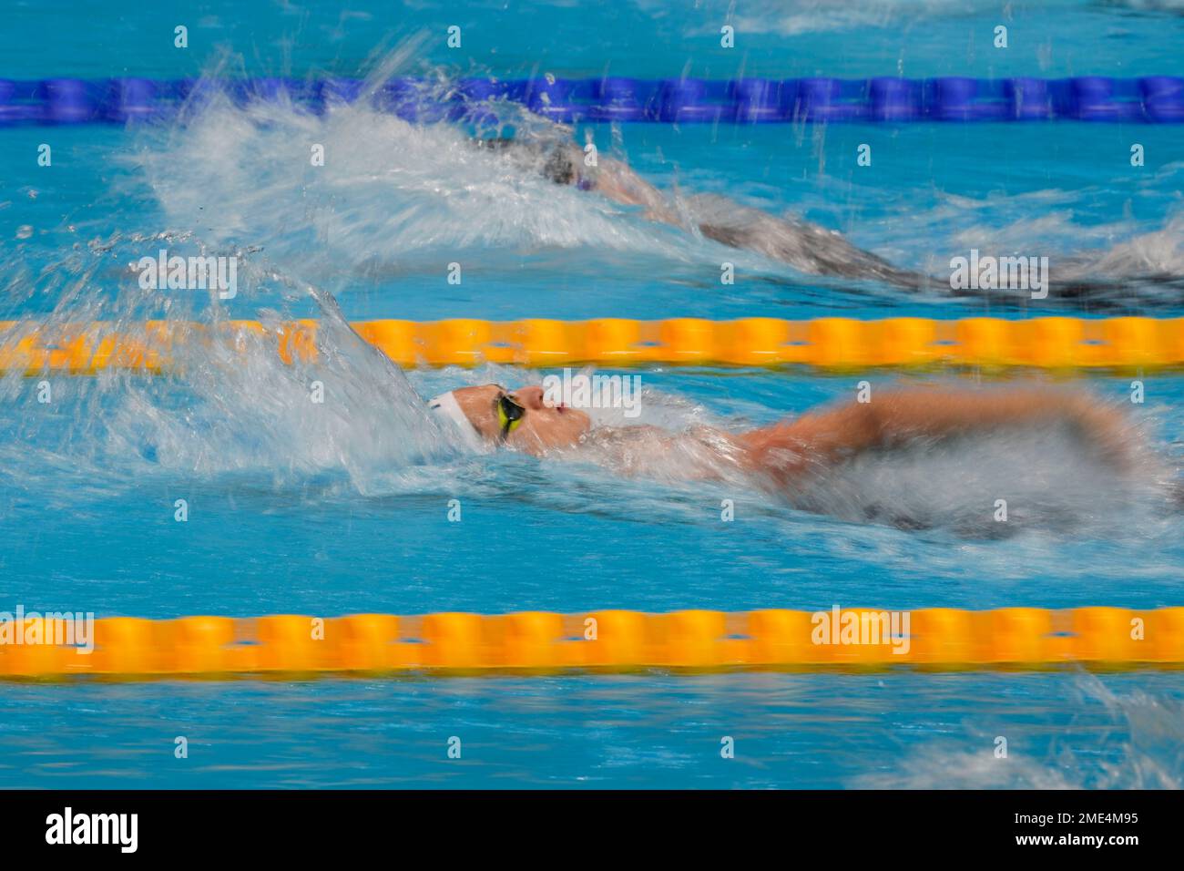 Beryl Gastaldello, of France, swims during a heat in the women's 100 ...
