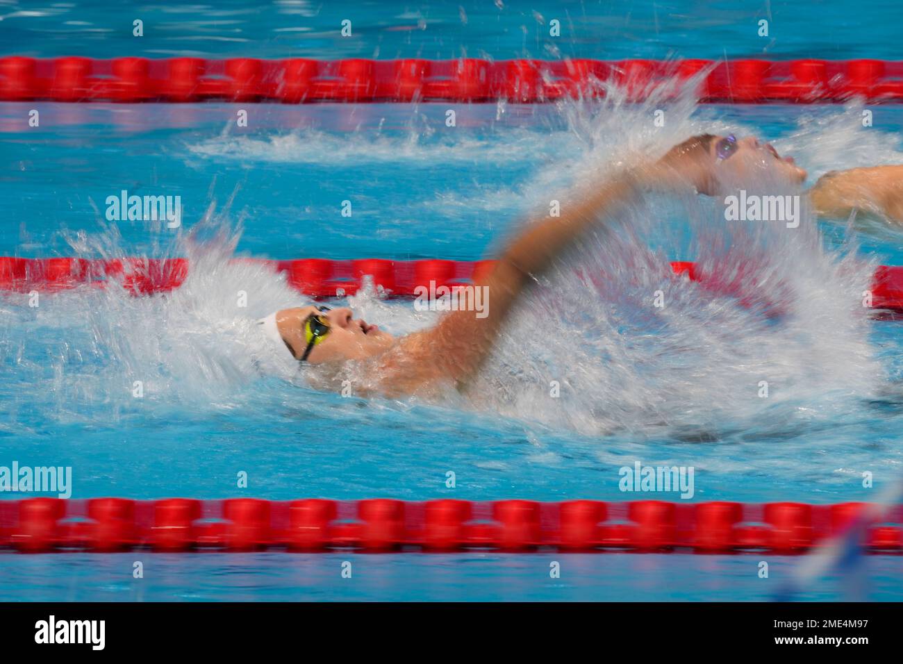 Beryl Gastaldello, of France, swims during a heat in the women's 100 ...