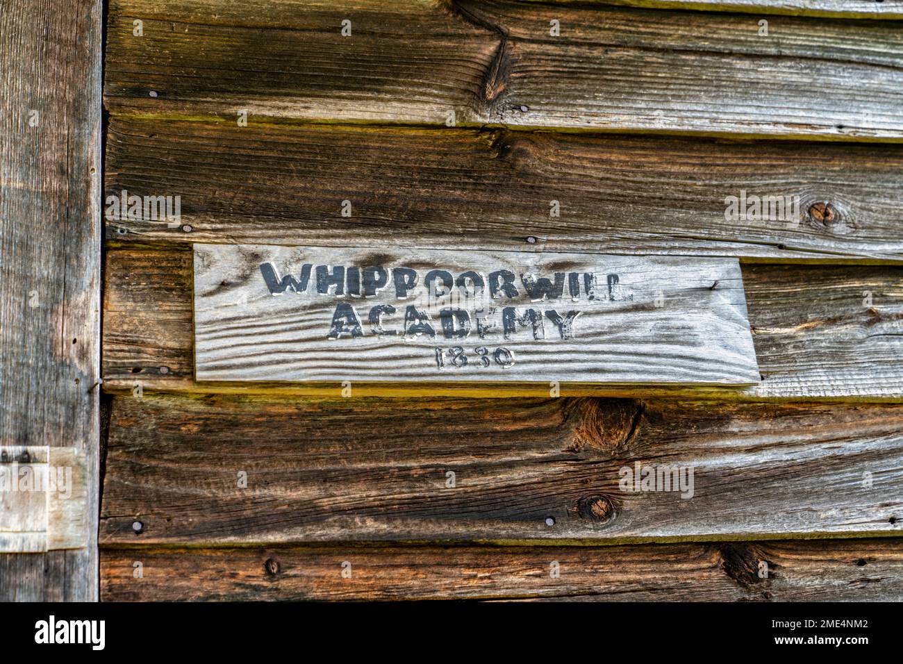 The 1830 Whippoorwill Academy school at the Whippoorwill Academy and ...