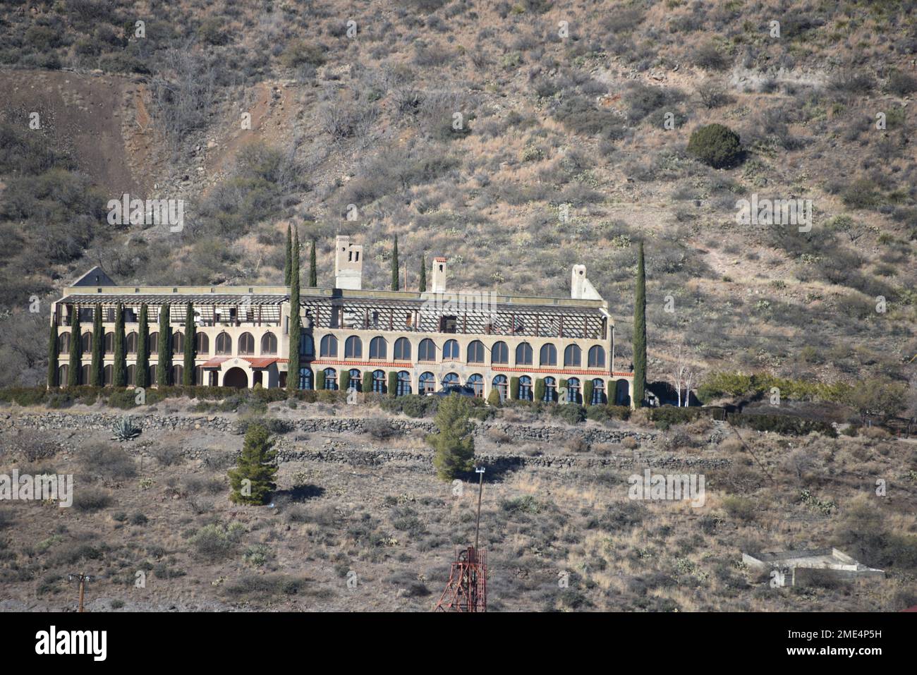 Jerome, AZ. U.S.A. May 18, 2018. A National Historical Landmark 1967 ...