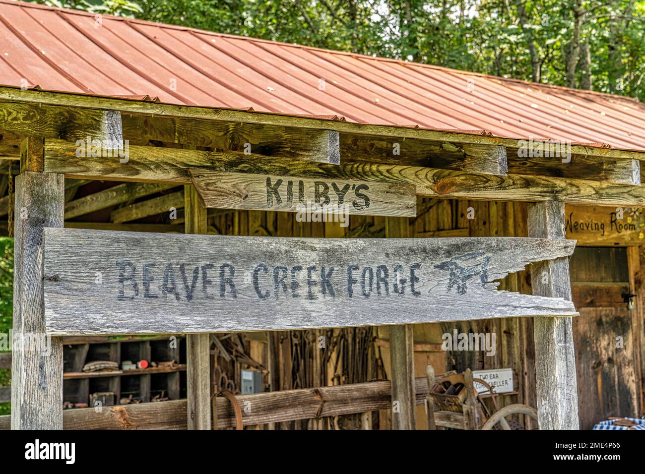 Kilby’s Beaver Creek Forge and Weaving Room at the Whippoorwill Academy ...