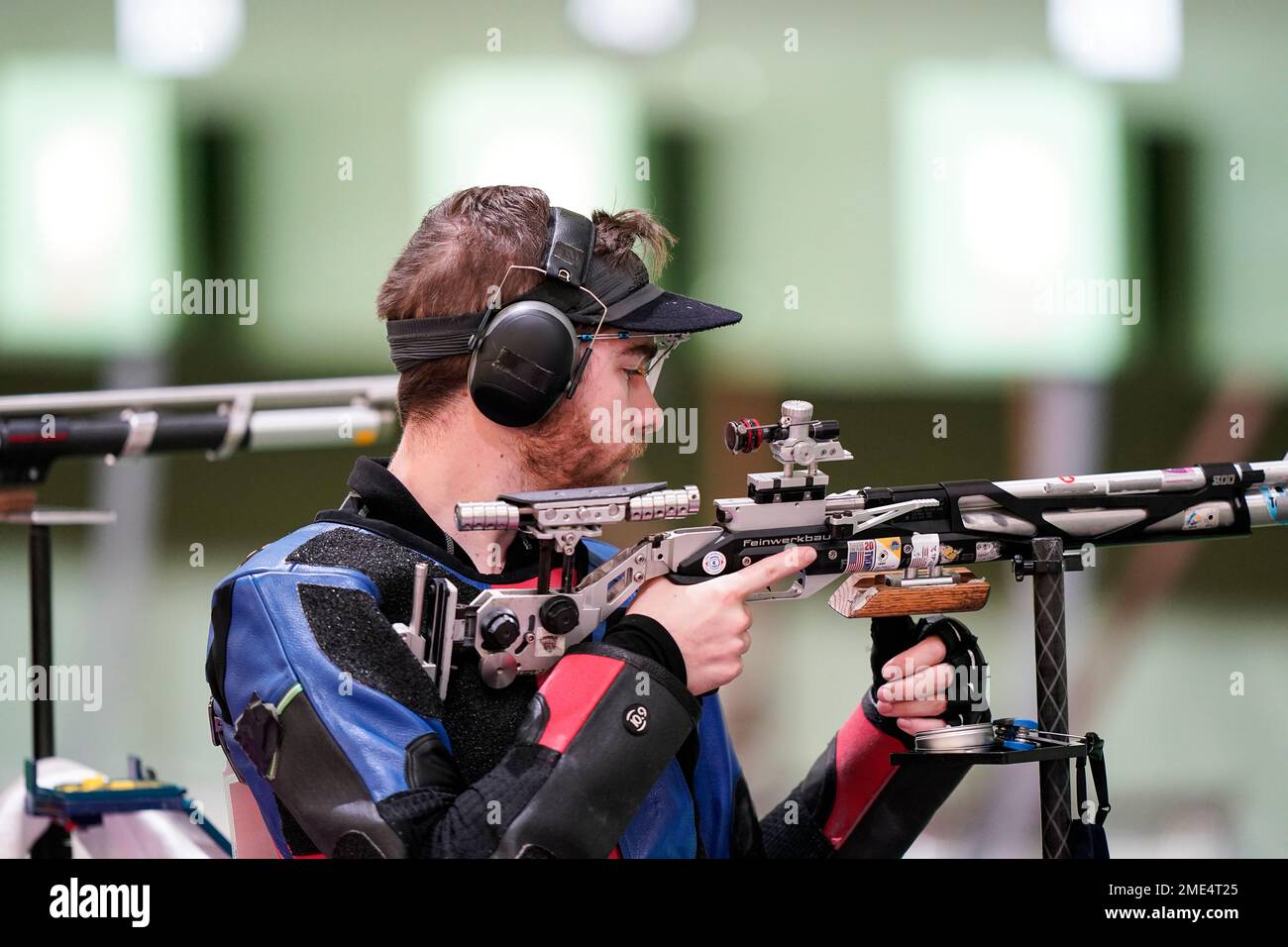 Lucas Kozeniesky, of the United States, competes in the men's 10-meter ...
