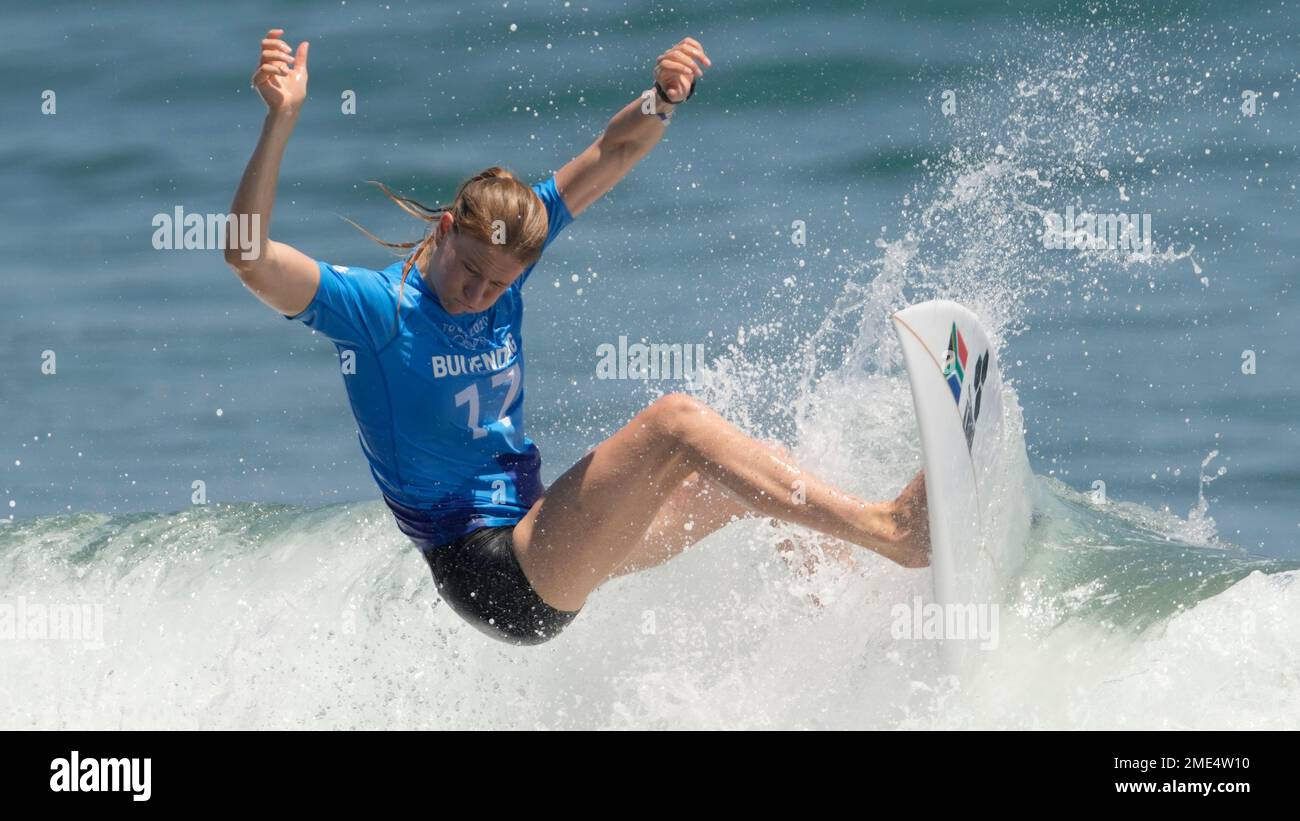 South Africa's Bianca Buitendag competes during the first round of the ...