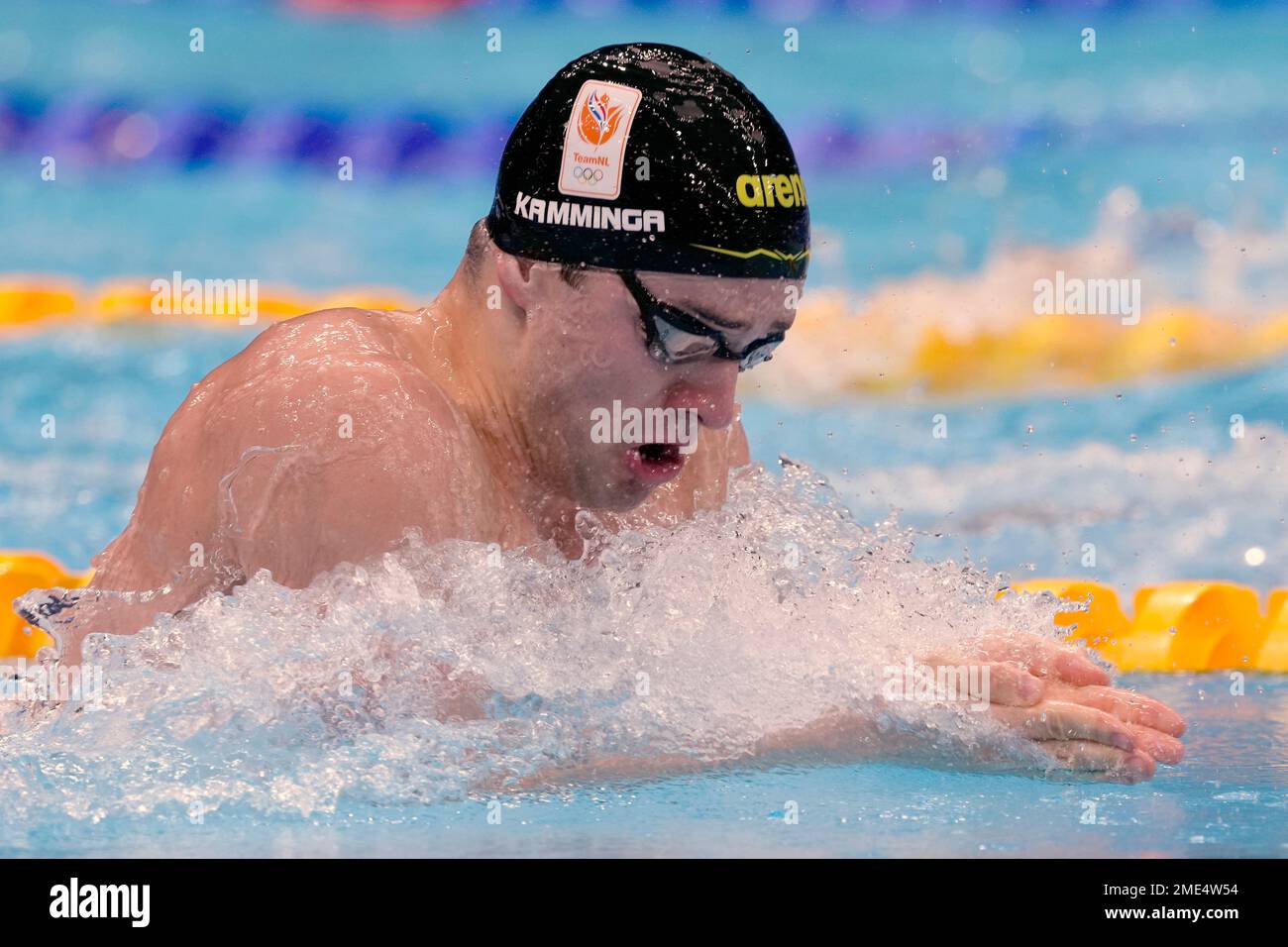 Arno Kamminga, of the Netherlands, swims during a semifinal in the men ...