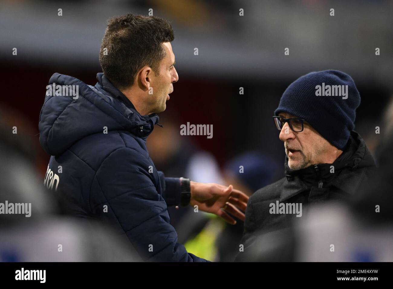 Davide Ballardini Coach (Cremonese)Sinisa Mihajlovic Coach (Bologna ...