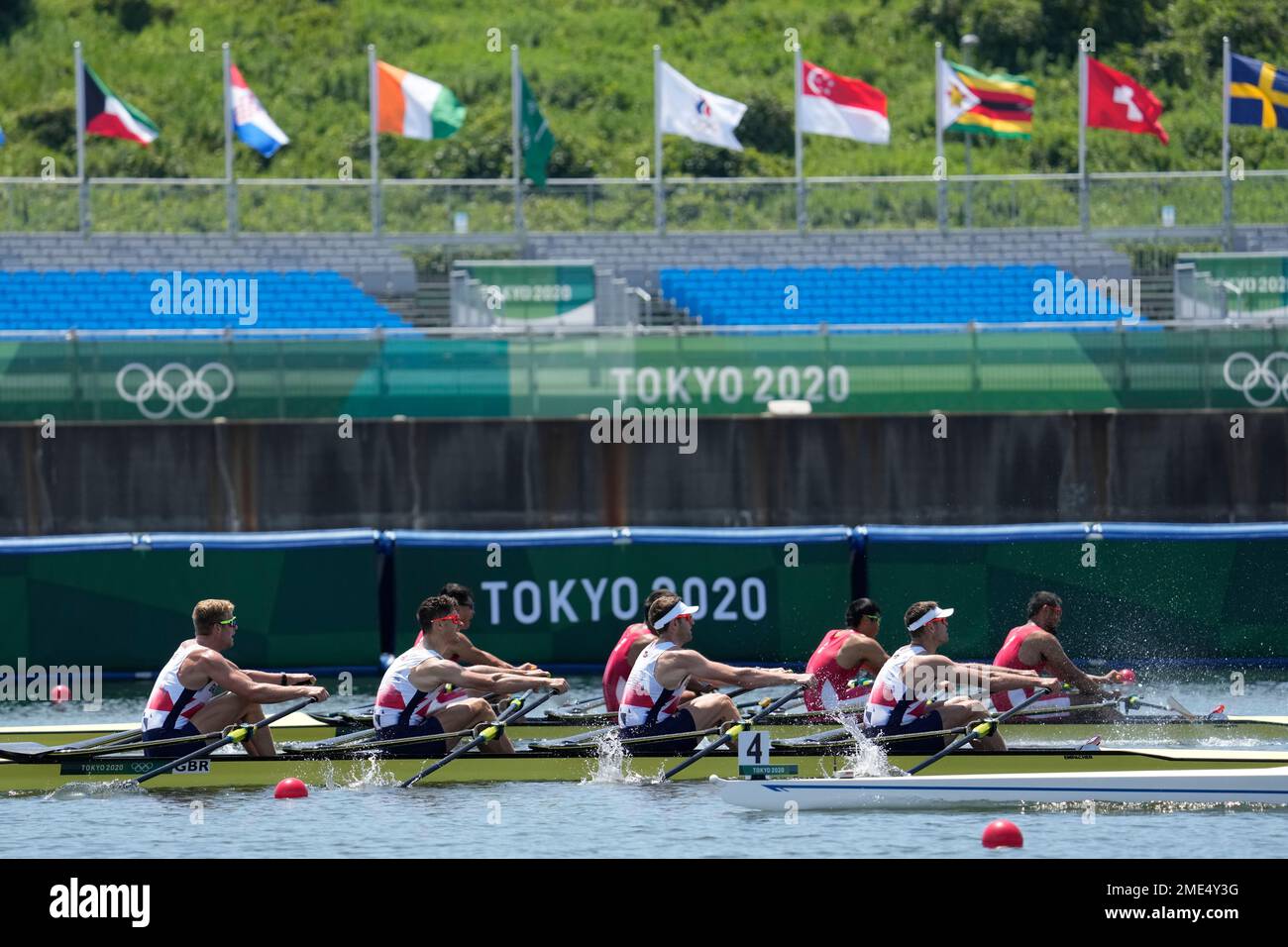 Harry Leask, Angus Groom, Tom Barras and Jack Beaumont of Britain ...