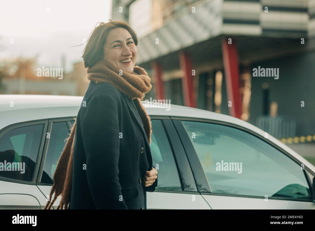 Car mature woman hi-res stock photography and images - Alamy