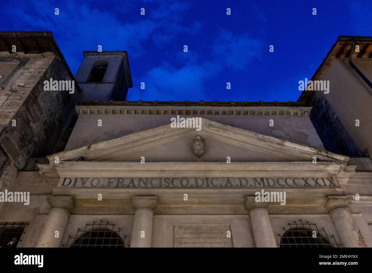 Church of Oratorio San Francesco Saverio del Caravita under blue sky ...