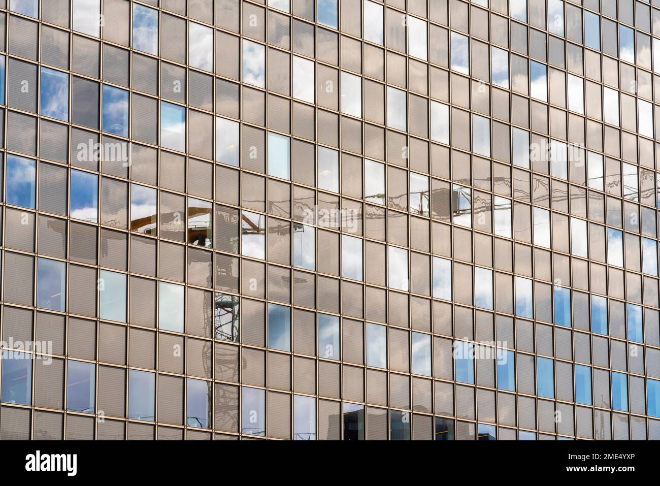Denmark, Aarhus, Rows of windows of Europahuset office building Stock ...