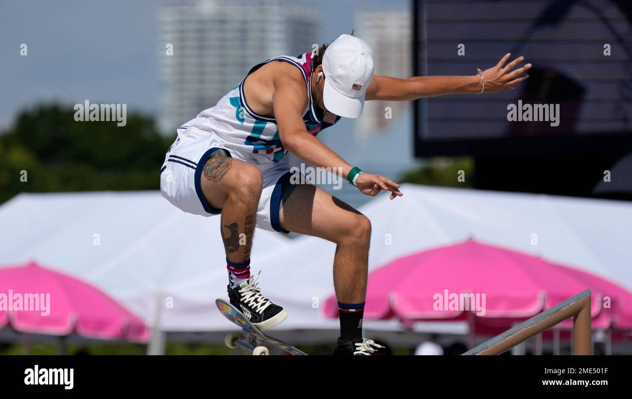 Jagger Eaton of the United States competes in the men's street ...