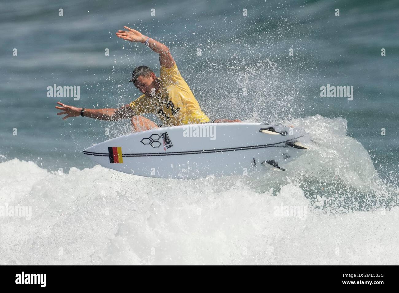 Germany's Leon Glatzer competes during the first round of the men's ...