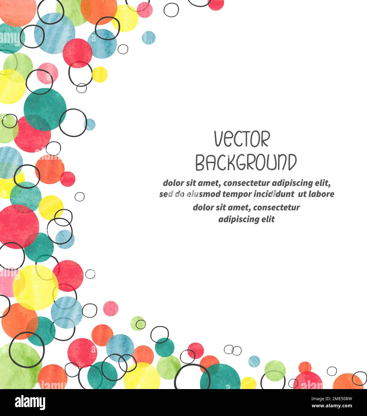 Colorful dots background for your design. Vector background with ...