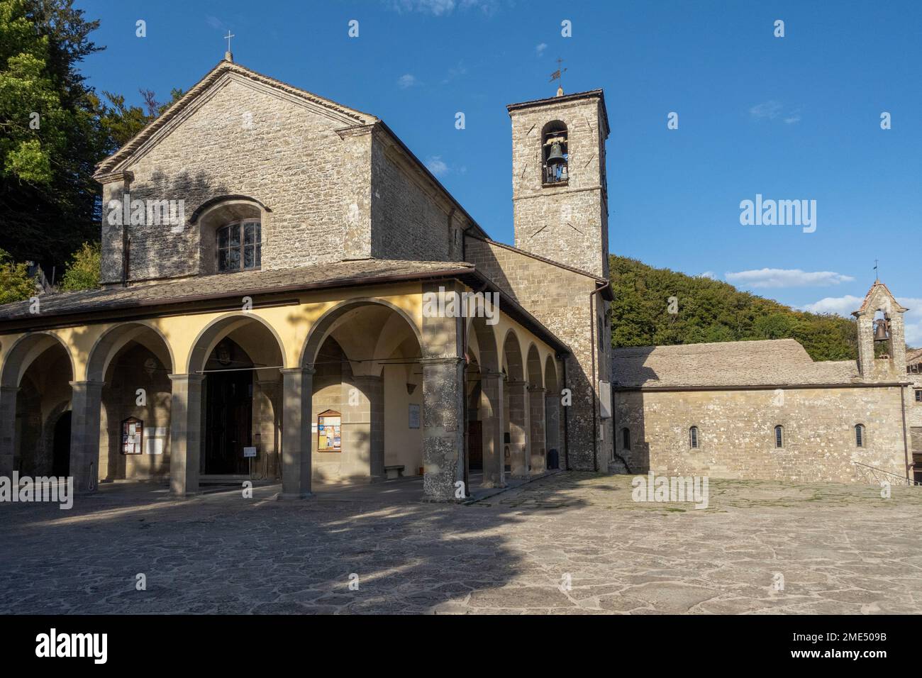 Franciscan Sanctuary of La Verna on sunny day Stock Photo - Alamy
