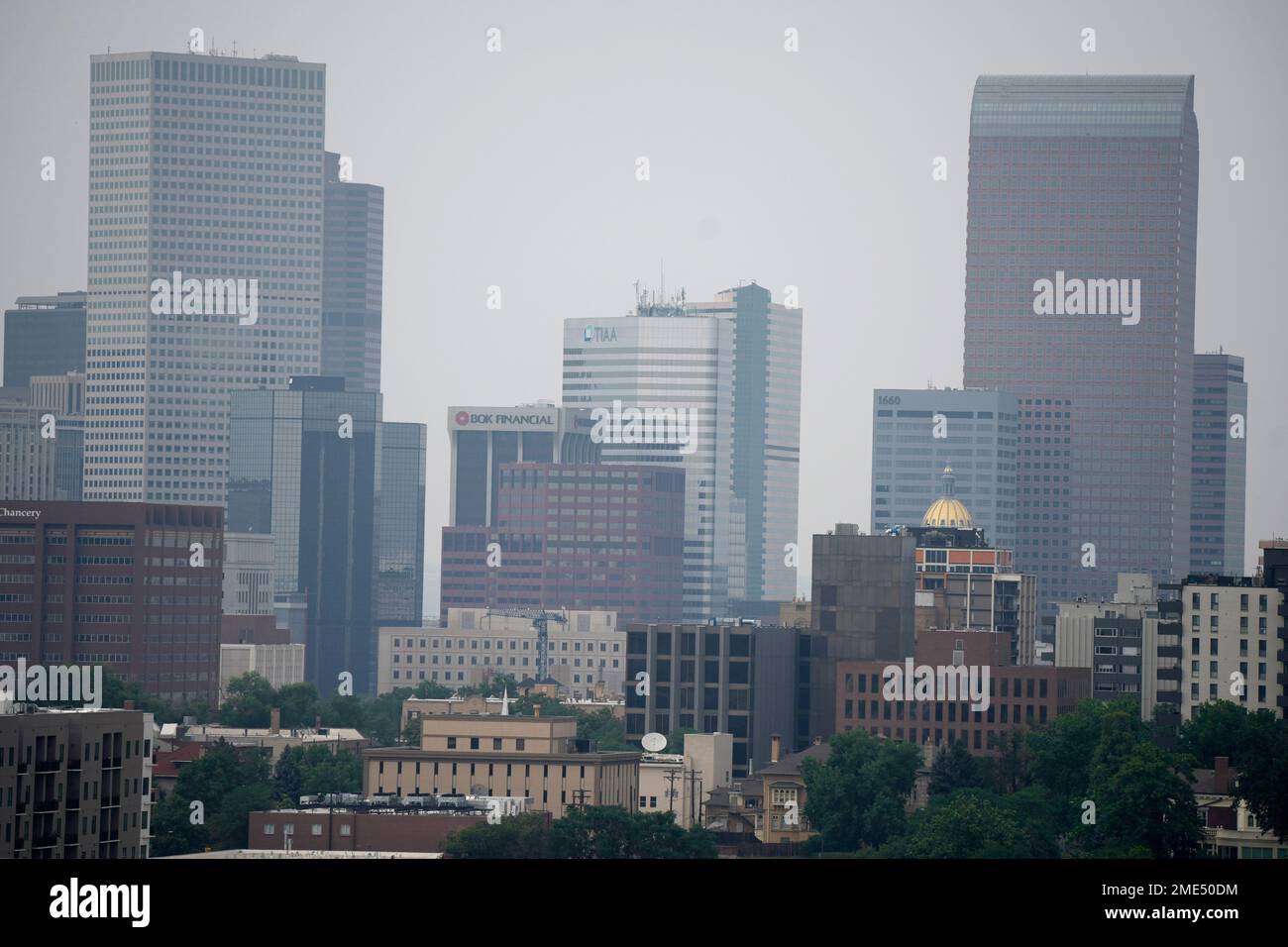 The skyline is shrouded by smoke flowing into the intermountain West ...